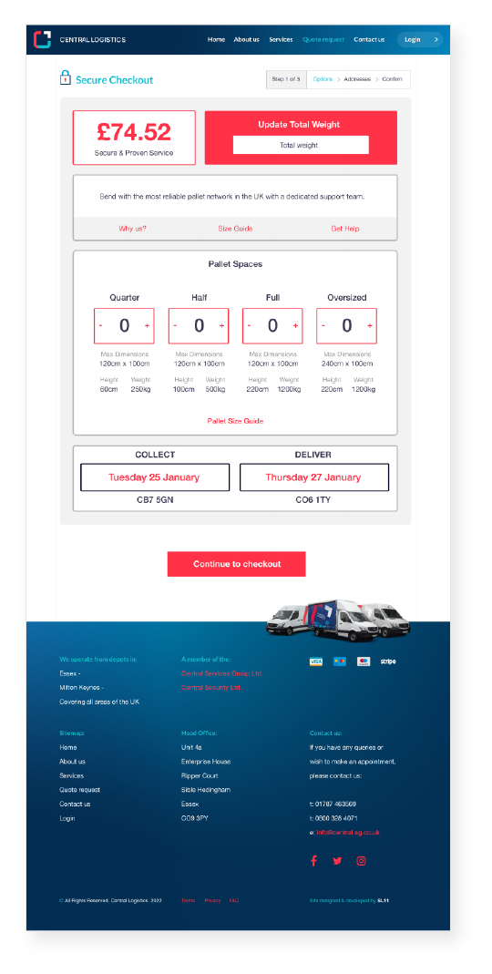 Central Logistics | Website Design & Development